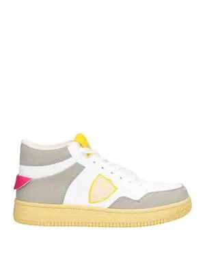 ACBC X PHILIPPE MODEL Leather High-top Sneakers - White