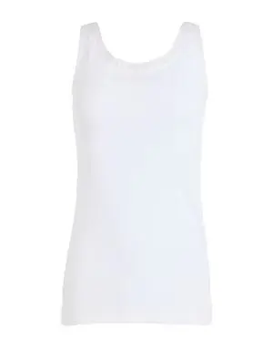 Max & Co. Ribbed Cotton Tank Top - White