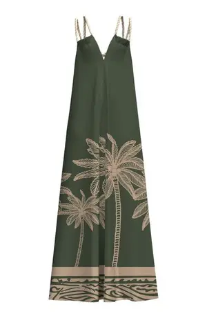 DIARRABLU Jwana Maxi Dress - Coria Olive