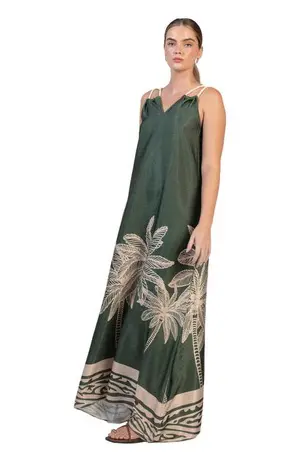 DIARRABLU Jwana Maxi Dress - Coria Olive