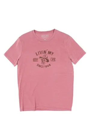 DEVIL-DOG DUNGAREES Livin' My Best Life Graphic T-shirt