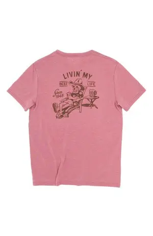 DEVIL-DOG DUNGAREES Livin' My Best Life Graphic T-shirt