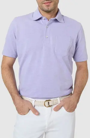 SID MASHBURN Short Sleeve Pima Cotton Piqué Polo