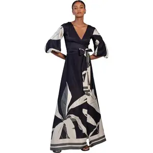 DIARRABLU Elaya Wrap Dress - Sierra Noir