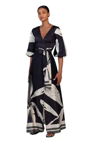 DIARRABLU Elaya Wrap Dress - Sierra Noir