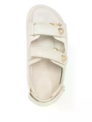 Maje Leather Flat Sandals