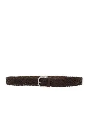 Brunello Cucinelli Brunello Cucinelli Braided Leather Belt - Brown