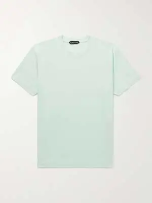 TOM FORD TOM FORD - Slim-Fit Lyocell And Cotton-Blend Jersey T-Shirt - Men - Green  Mint