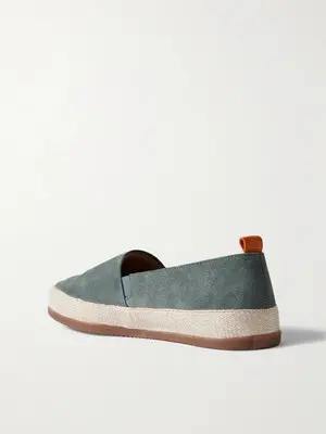 Mulo Leather Espadrilles - Blue