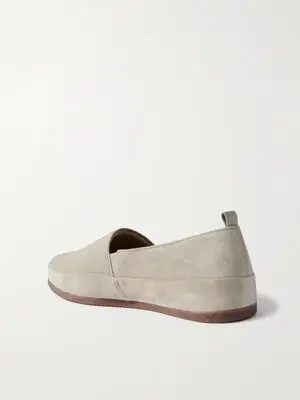 Mulo Suede Loafers - Neutrals