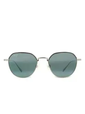 Maui Jim Jack Round Sunglasses - Silver