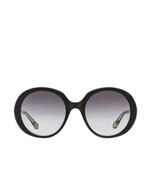 Black Oversized Round Sunglasses