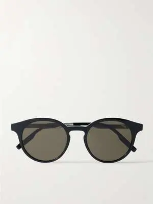 Dior Dior Eyewear DiorTag R1I Round-Frame Sunglasses Silver