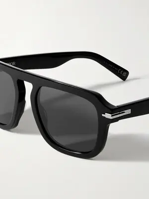 Dior Diorblacksuit S15i Aviator-style Sunglasses - Black