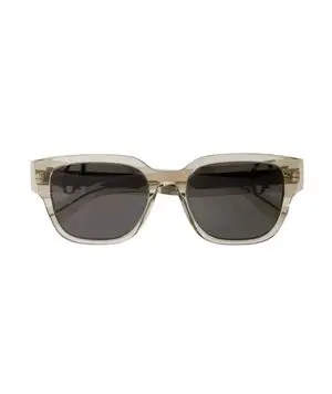 Dior Oblique S1i Square Acetate Sunglasses - Brown