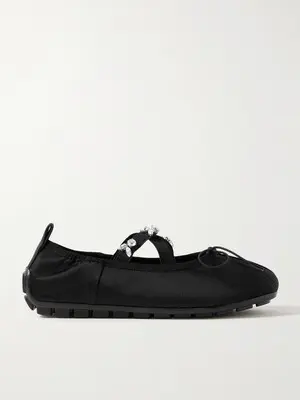 Simone Rocha Crystal-embellished Ballet Flats