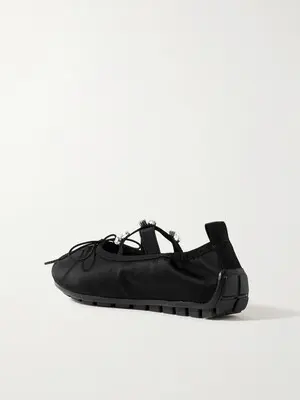 Simone Rocha Crystal-embellished Ballet Flats