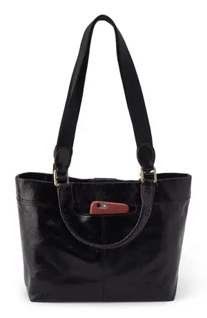 Hobo Medium Romy Leather Tote Bag - Black