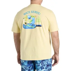 Tommy Bahama Big & Tall Nice Serve Pocket T-shirt - Light