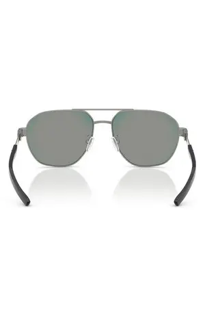 SCUDERIA FERRARI 59mm Irregular Sunglasses - Gunmetal