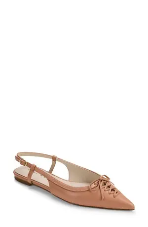 Yosi Samra Vanessa Slingback Pointed Toe Flat - Dusty Rose
