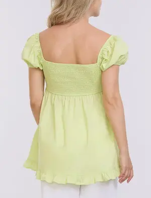 Motherhood Maternity Off-the-shoulder Babydoll Maternity Top