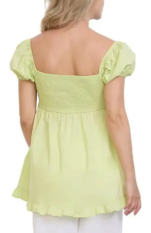 Motherhood Maternity Off-the-shoulder Babydoll Maternity Top