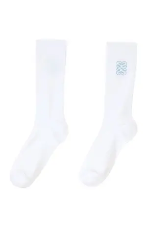 Sandro Embroidered Socks - White