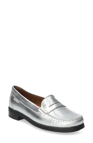 Mephisto Neda Penny Loafer - Silver