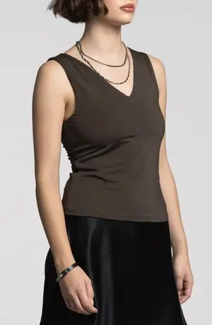 WEEKEND LOS ANGELES Sophie Tank - Black Brown