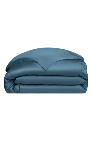 Cozy Earth Wrinkle Resistant Duvet Cover Pacific Blue