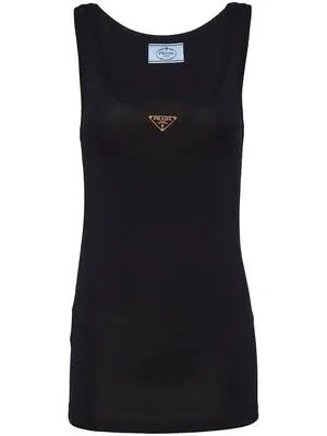 Prada Enamel Logo Tank Top