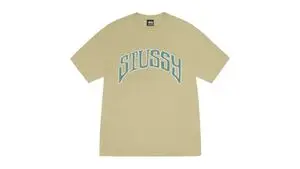 StÜssy Arched Pigment Dyed Tee Shirt - Elm