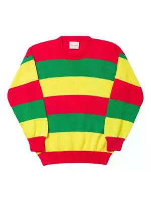 NICHOLAS DALEY Striped Crewneck Sweatshirt
