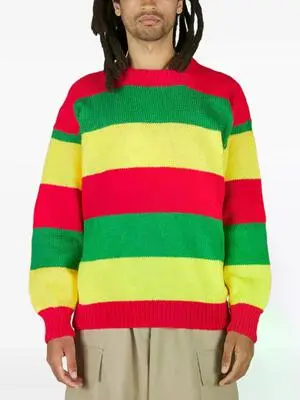 NICHOLAS DALEY Striped Crewneck Sweatshirt