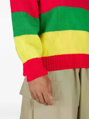 NICHOLAS DALEY Striped Crewneck Sweatshirt