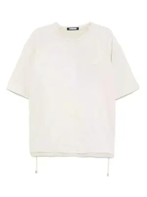 SPOONYARD Side Lace-up T-shirt - Neutrals