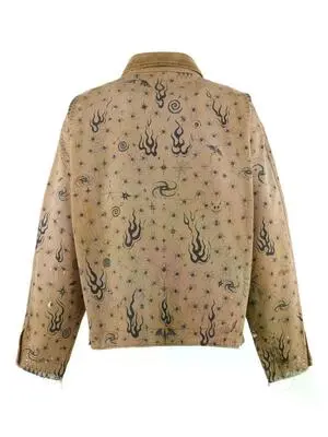 SAINT MXXXXXX Graphic-print Jacket - Neutrals