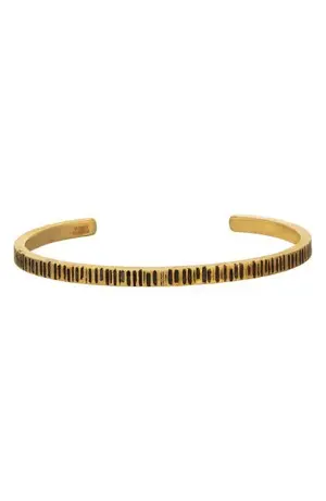 John Varvatos Notched Cuff Bracelet - Gold