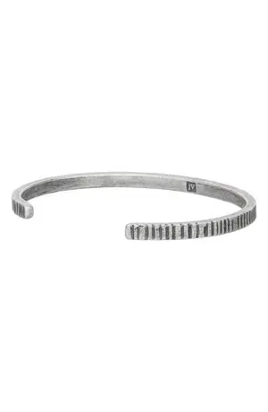 John Varvatos Notched Cuff Bracelet - Silver
