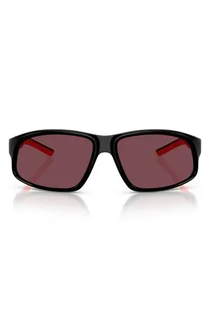 SCUDERIA FERRARI Oversize Irregular Sunglasses - Black