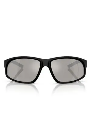 SCUDERIA FERRARI Oversize Irregular Sunglasses - Matte Black