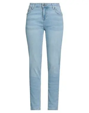 John Richmond Skinny Jeans With Leather Trims