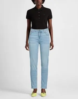 John Richmond Skinny Jeans With Leather Trims