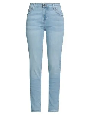 John Richmond Skinny Jeans With Leather Trims