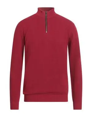 TOMBOLINI Turtleneck Lightweight Knit Half-zip Top