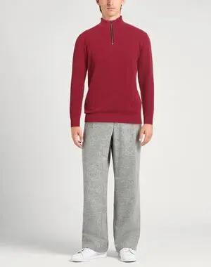 TOMBOLINI Turtleneck Lightweight Knit Half-zip Top