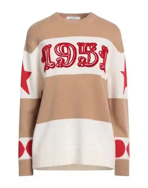 Max Mara Knitted Wool-cashmere Sweater - Camel