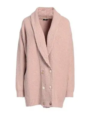 Elisabetta Franchi Cardigan In Cotton, Polyamide And Elastane