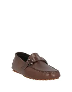 Canali Leather Driving Loafers - Brown